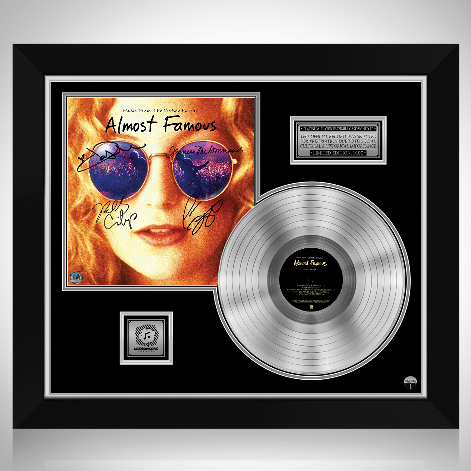 Almost Famous Soundtrack Platinum LP Limited Signature Edition Custom ...