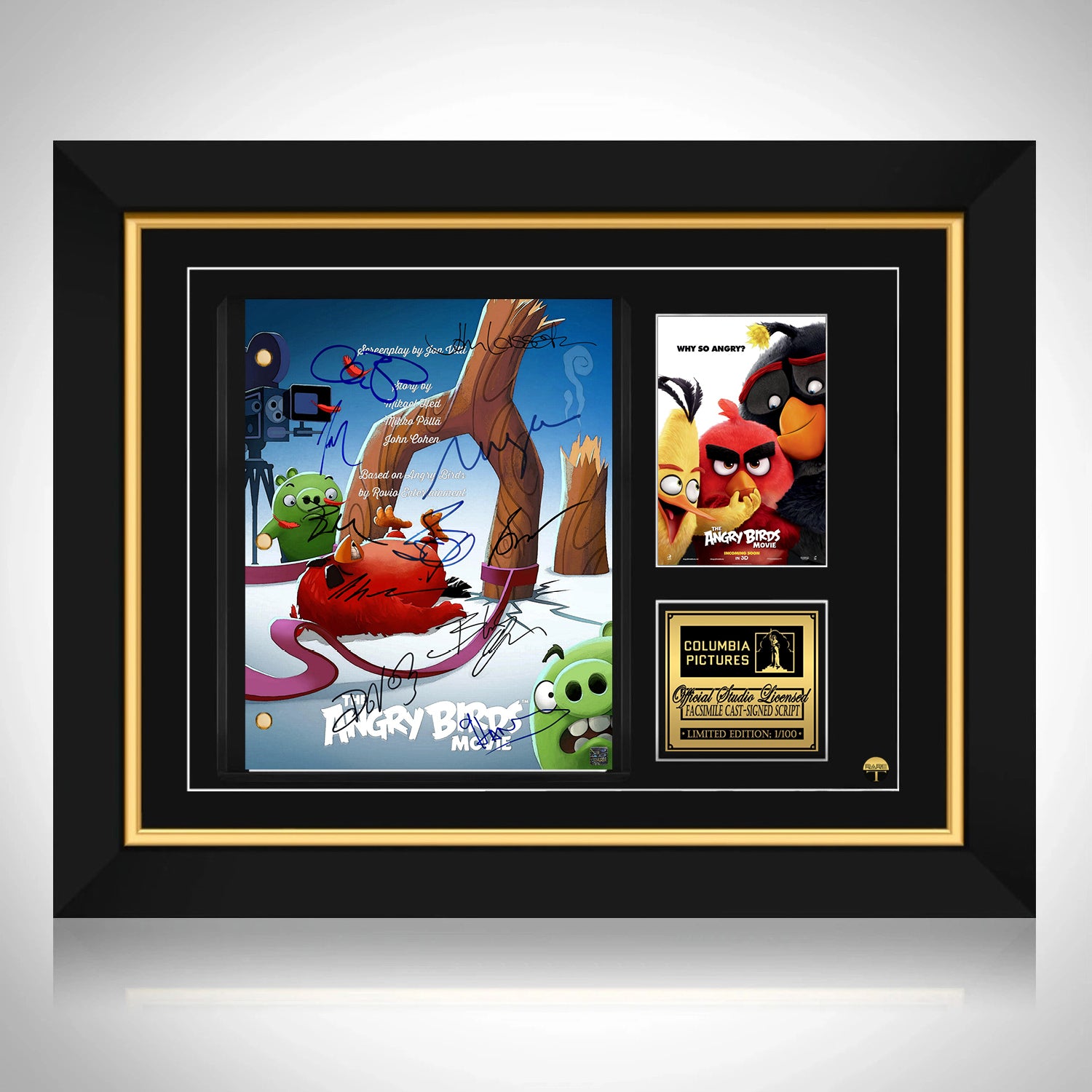 Angry Birds Transcript Limited Signature Edition Custom Frame | RARE-T