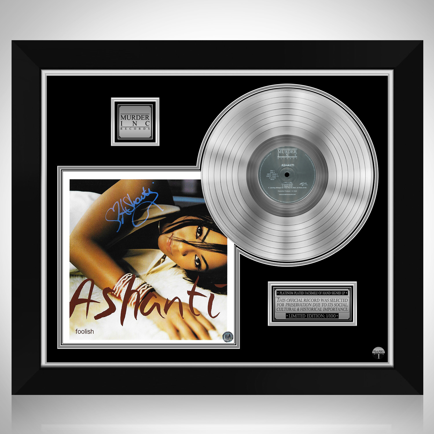 Ashanti - Foolish Platinum LP Limited Signature Edition Custom Frame ...