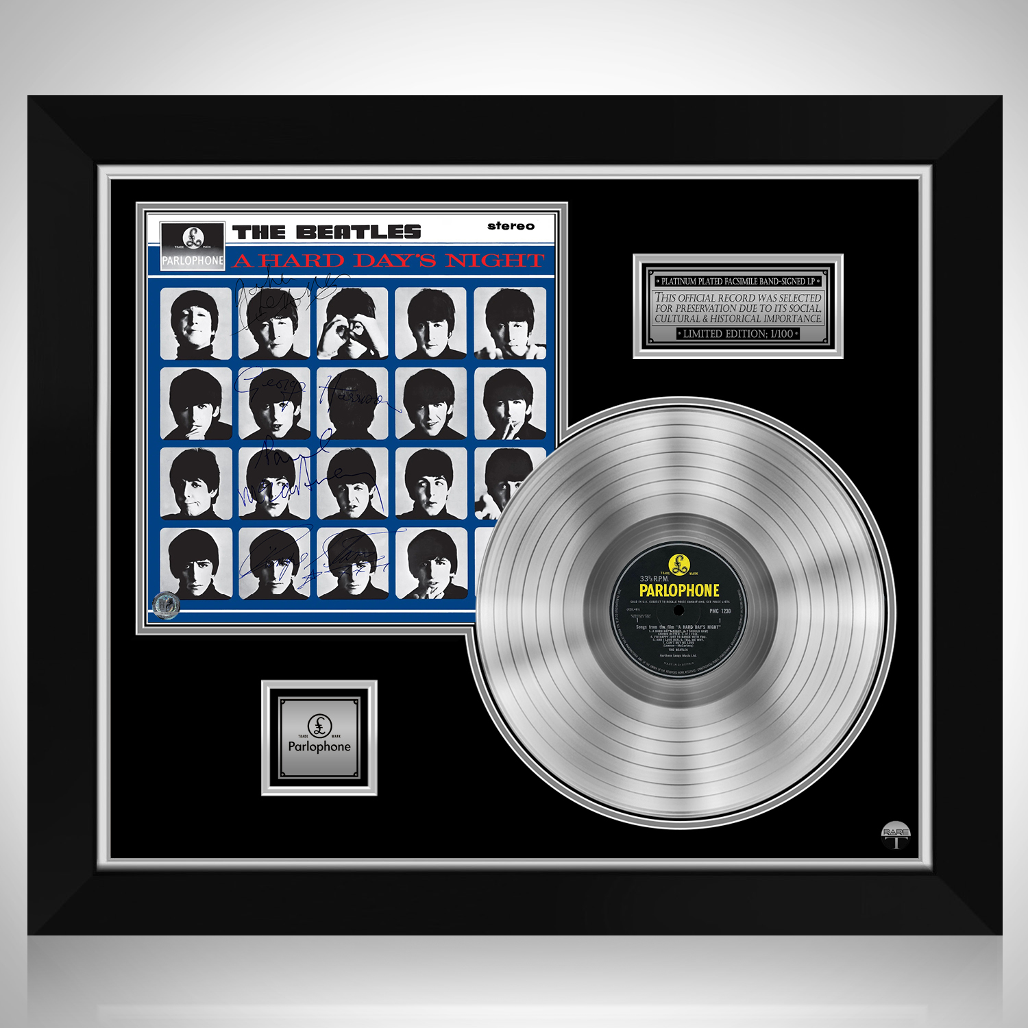 The Beatles - Hard Day’s Night Platinum LP Limited Signature Edition ...