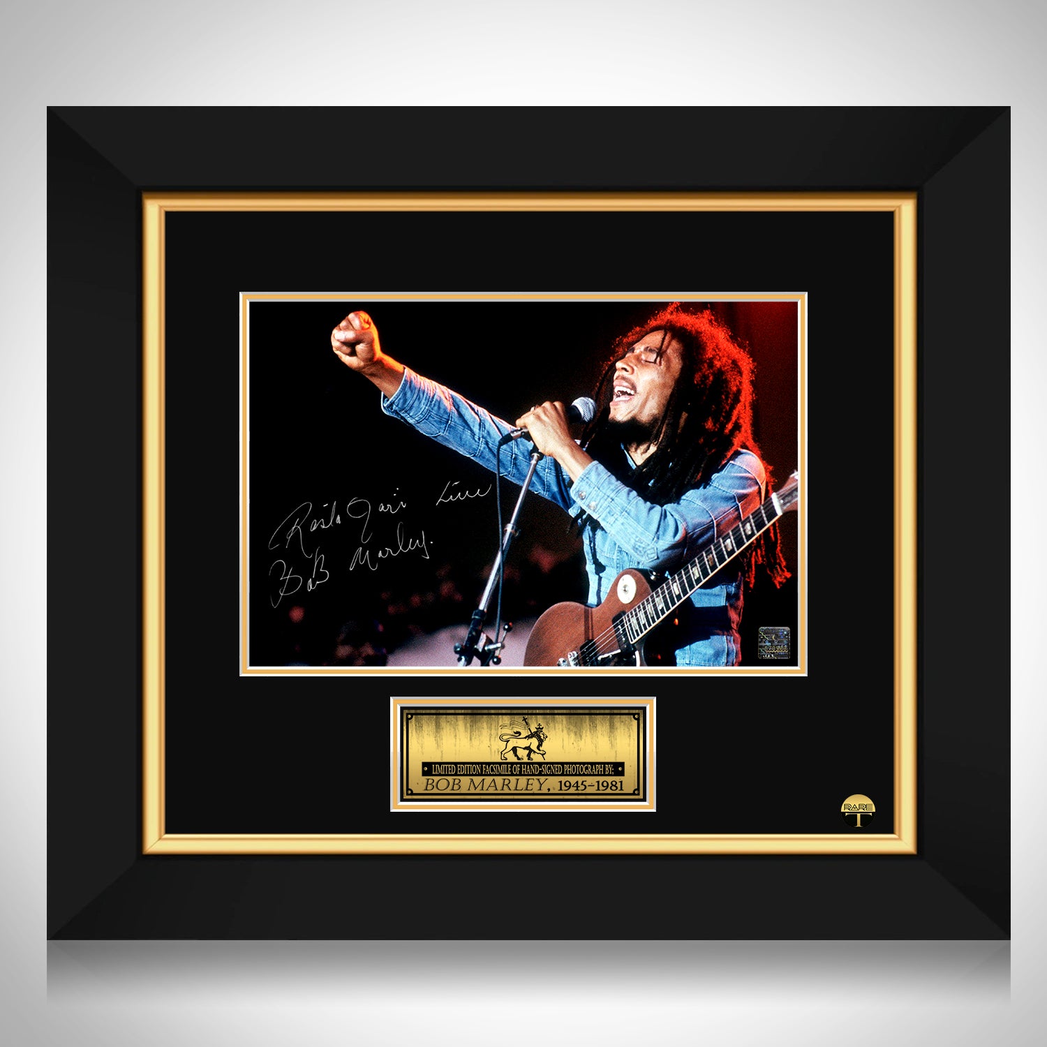 Bob Marley Memorial Live Photo Limited Signature Edition Custom Frame ...