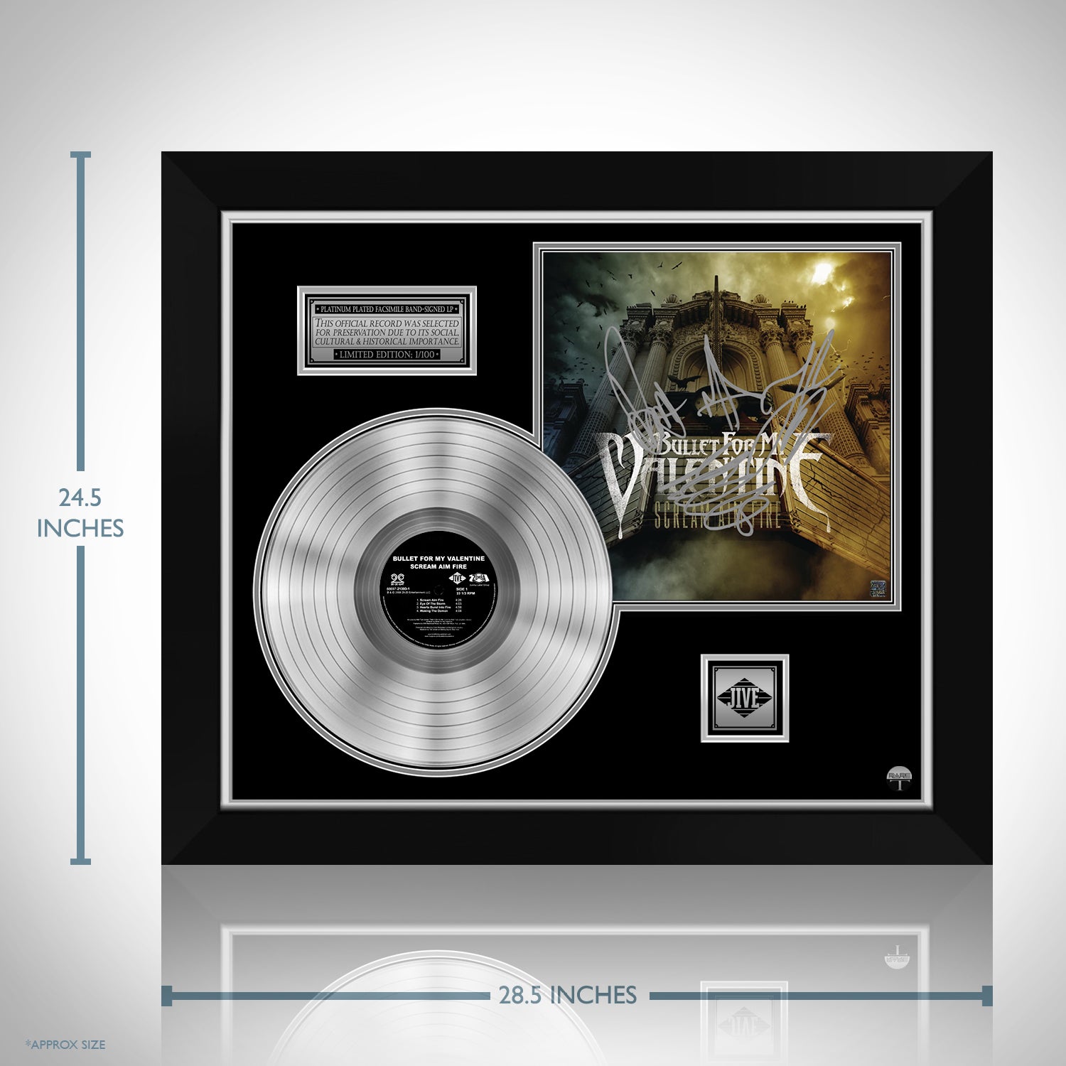 Bullet For My Valentine - Scream Aim Fire Platinum LP Limited Signature ...