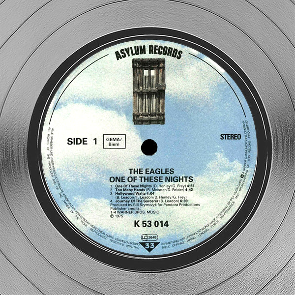 Eagles - One of these Nights Platinum LP Limited Signature Edition ...