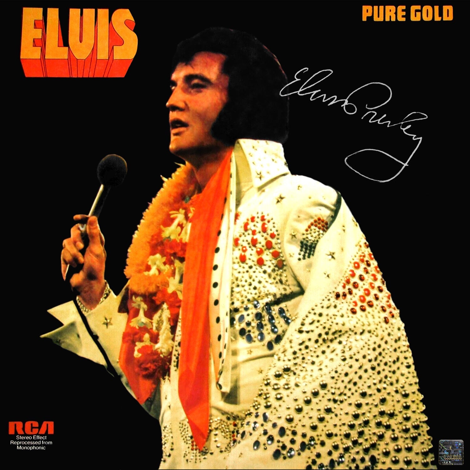 Elvis Presley Pure Gold Gold LP Limited Signature Edition Custom Frame ...