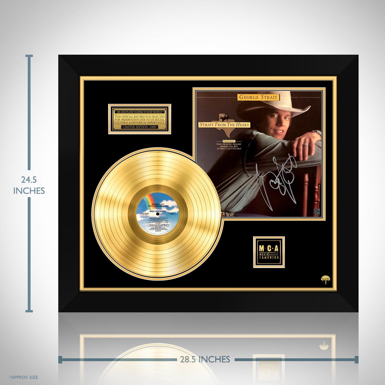 George Strait Strait from the Heart Gold LP Limited Signature Edition ...