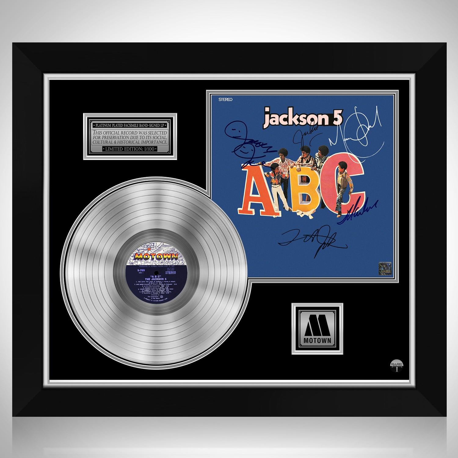 Jackson 5 - ABC Platinum LP Limited Signature Edition Custom Frame | RARE-T
