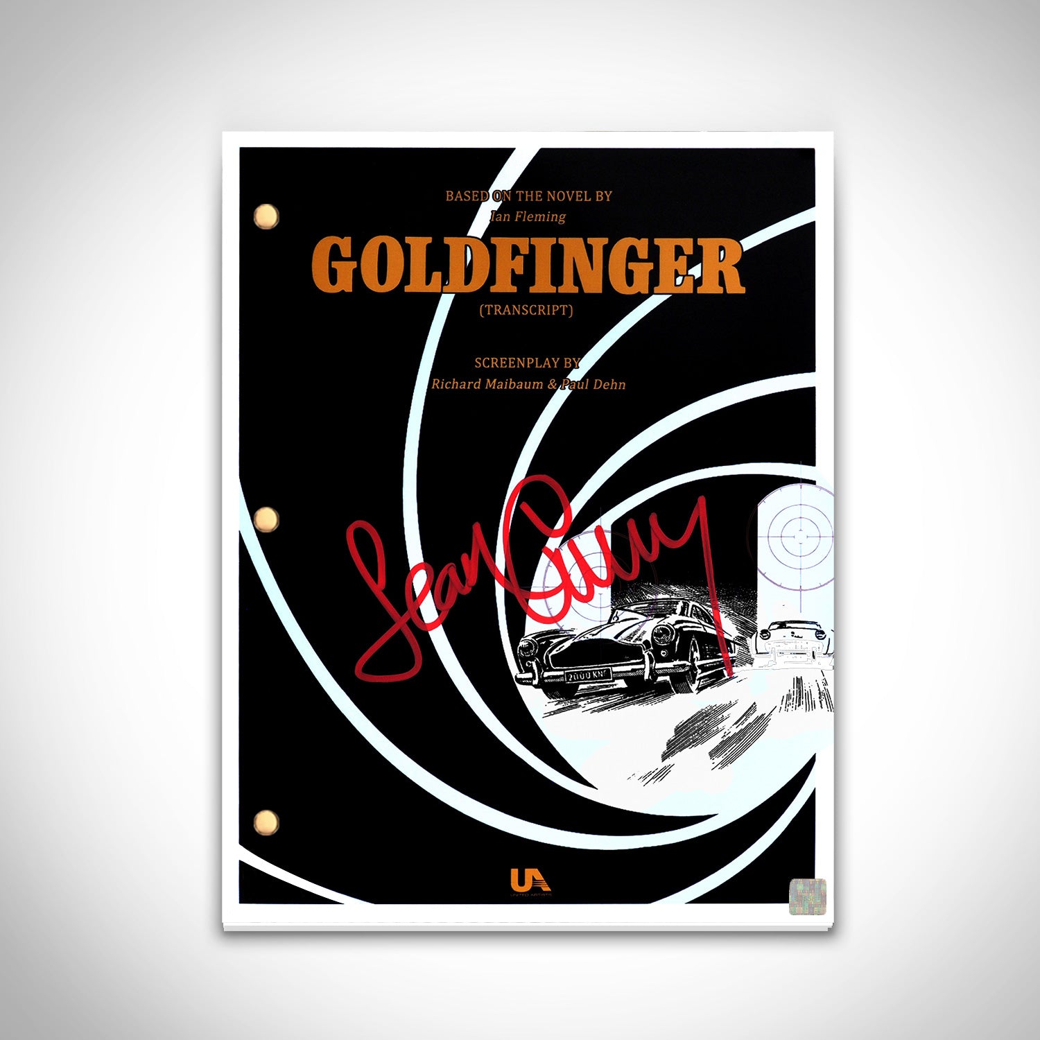 James Bond Goldfinger Script Limited Signature Edition Custom Frame ...