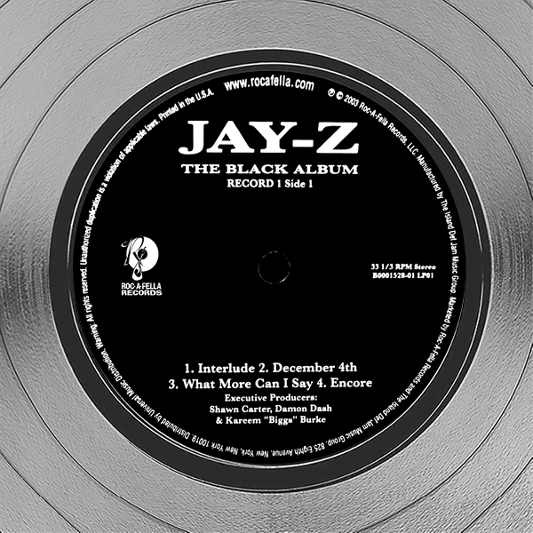 Jay-Z The Black Album Platinum LP Limited Signature Edition Custom ...