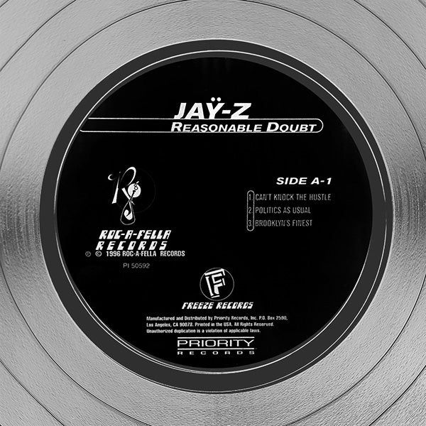 Jay-Z - Reasonable Doubt Platinum LP Limited Signature Edition Custom ...