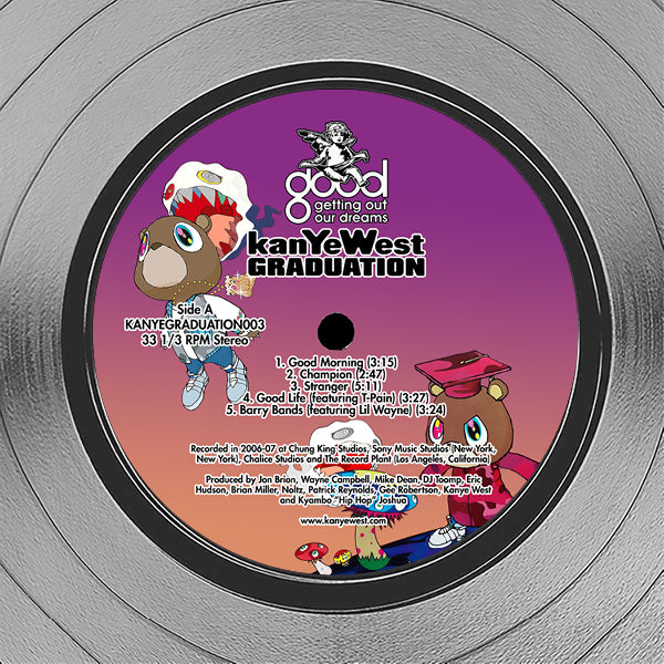 Kanye West - Graduation Platinum LP Limited Signature Edition Custom ...