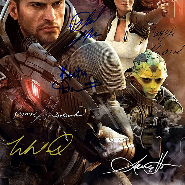 Mass Effect 2 Mini Poster Limited Signature Edition Custom Frame | RARE-T