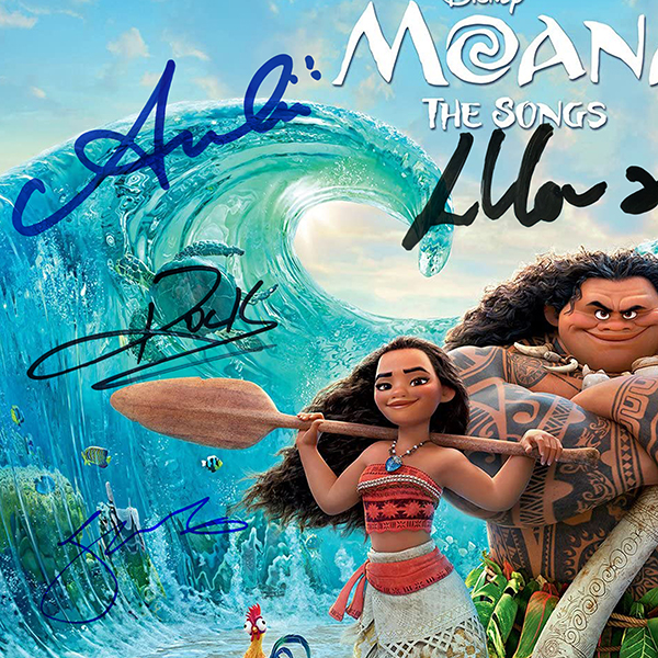 Moana The Songs Soundtrack Gold LP Limited Signature Edition Custom ...