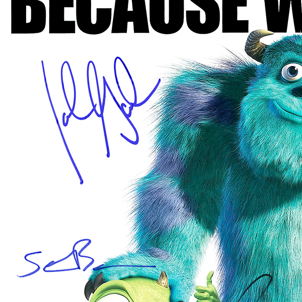 Monsters Inc Photo & VHS Limited Signature Edition Custom Frame | RARE-T