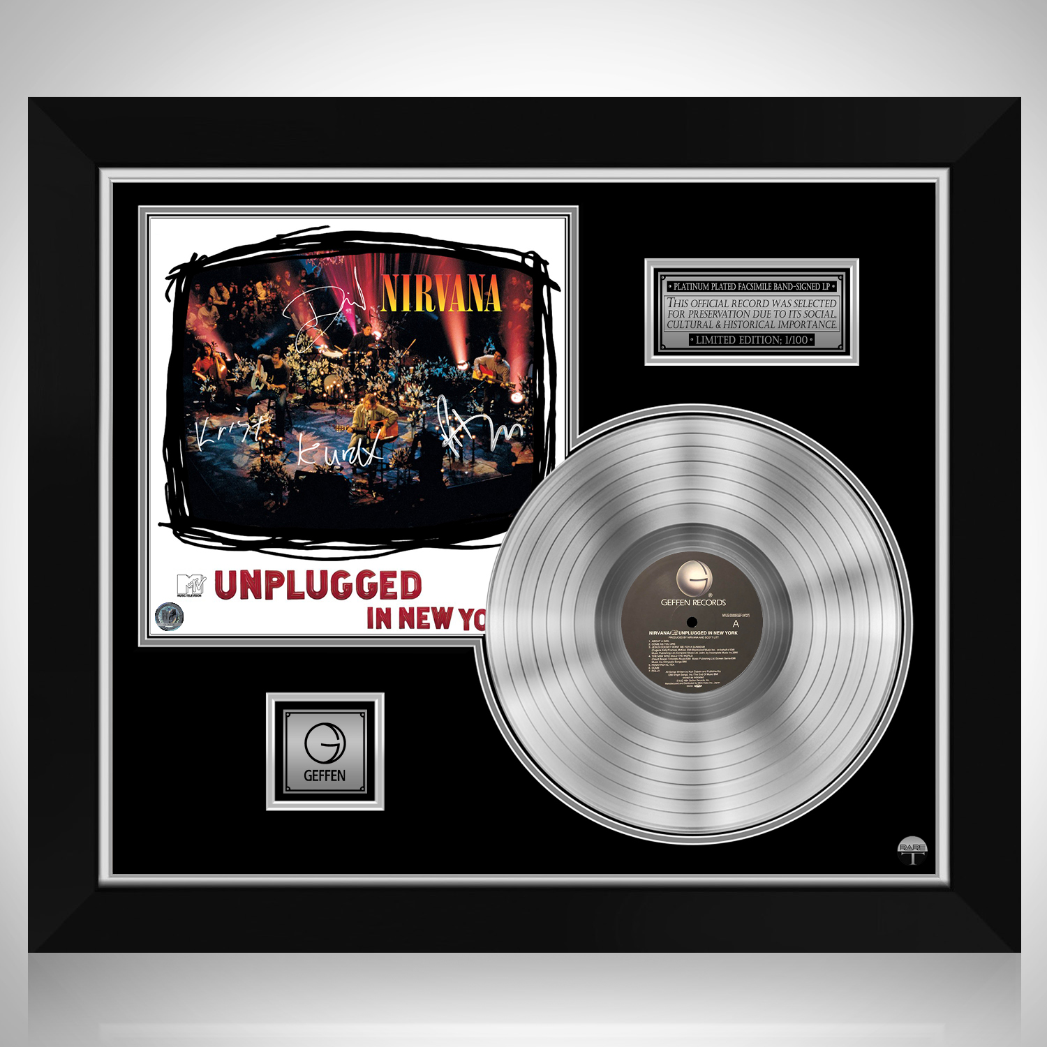 Nirvana - MTV Unplugged In New York Platinum LP Limited Signature ...