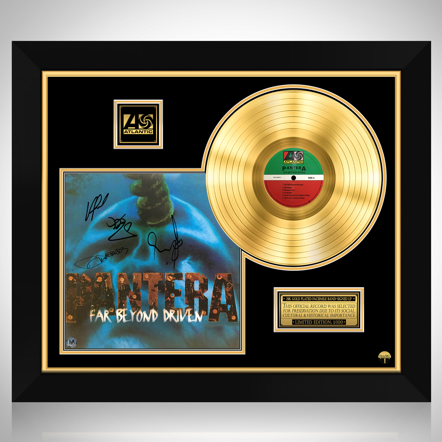 Pantera - Far Beyond Driven Gold LP Limited Signature Edition Custom ...
