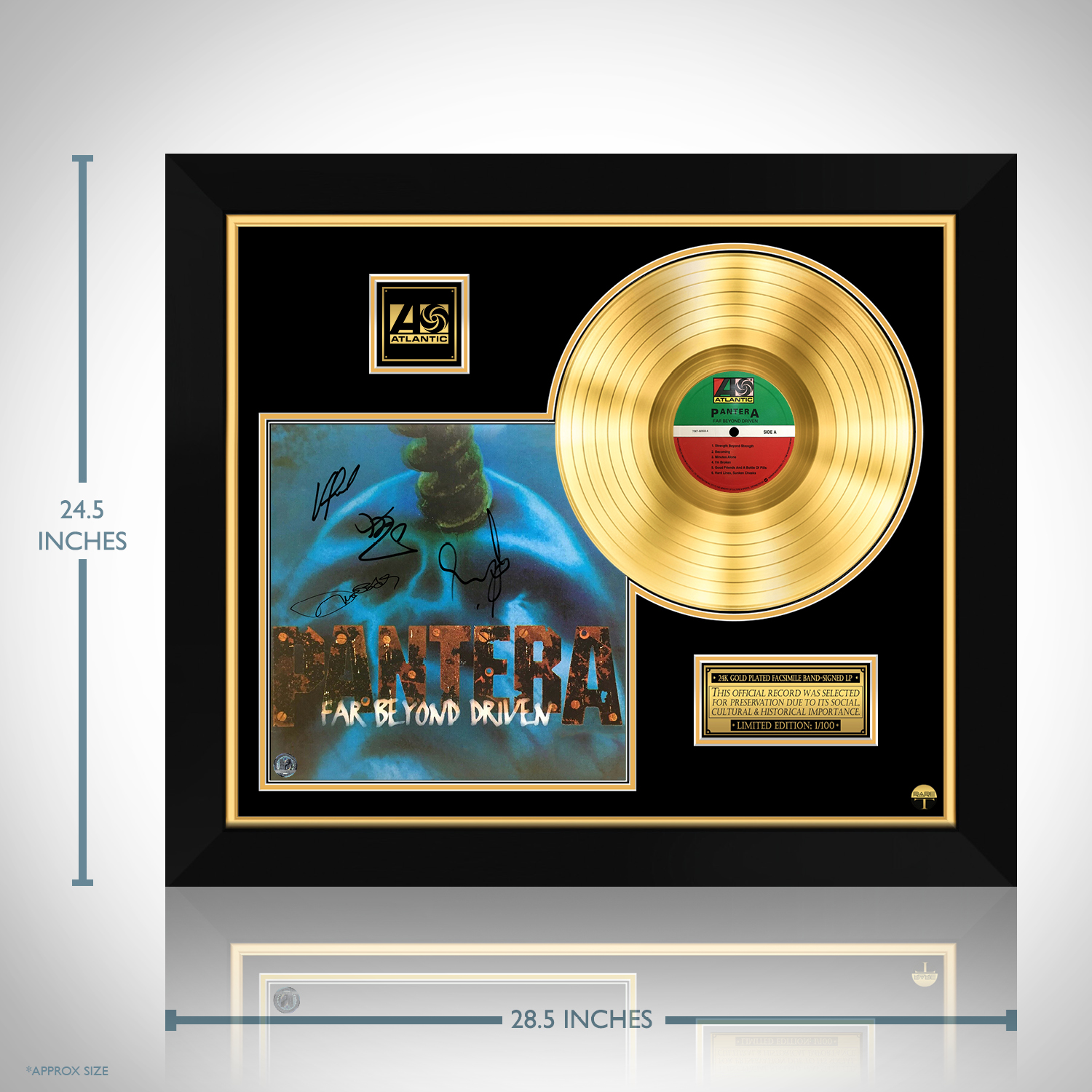 Pantera - Far Beyond Driven Gold LP Limited Signature Edition Custom ...