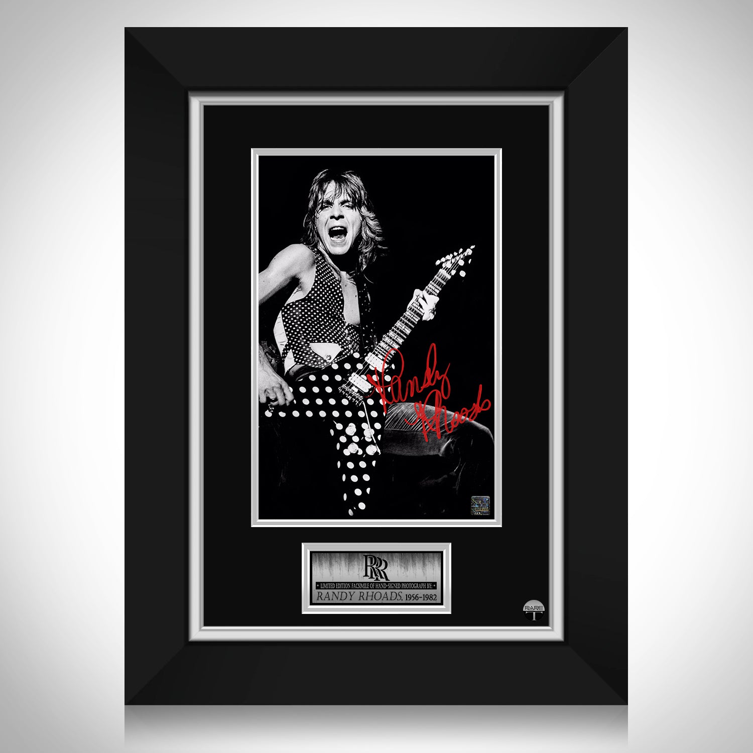 Randy Rhoads Memorial Photo Limited Signature Edition Custom Frame | RARE-T