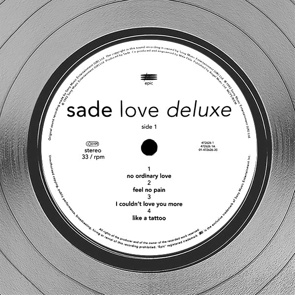Sade Love Deluxe Platinum LP Limited Signature Edition Custom Frame ...
