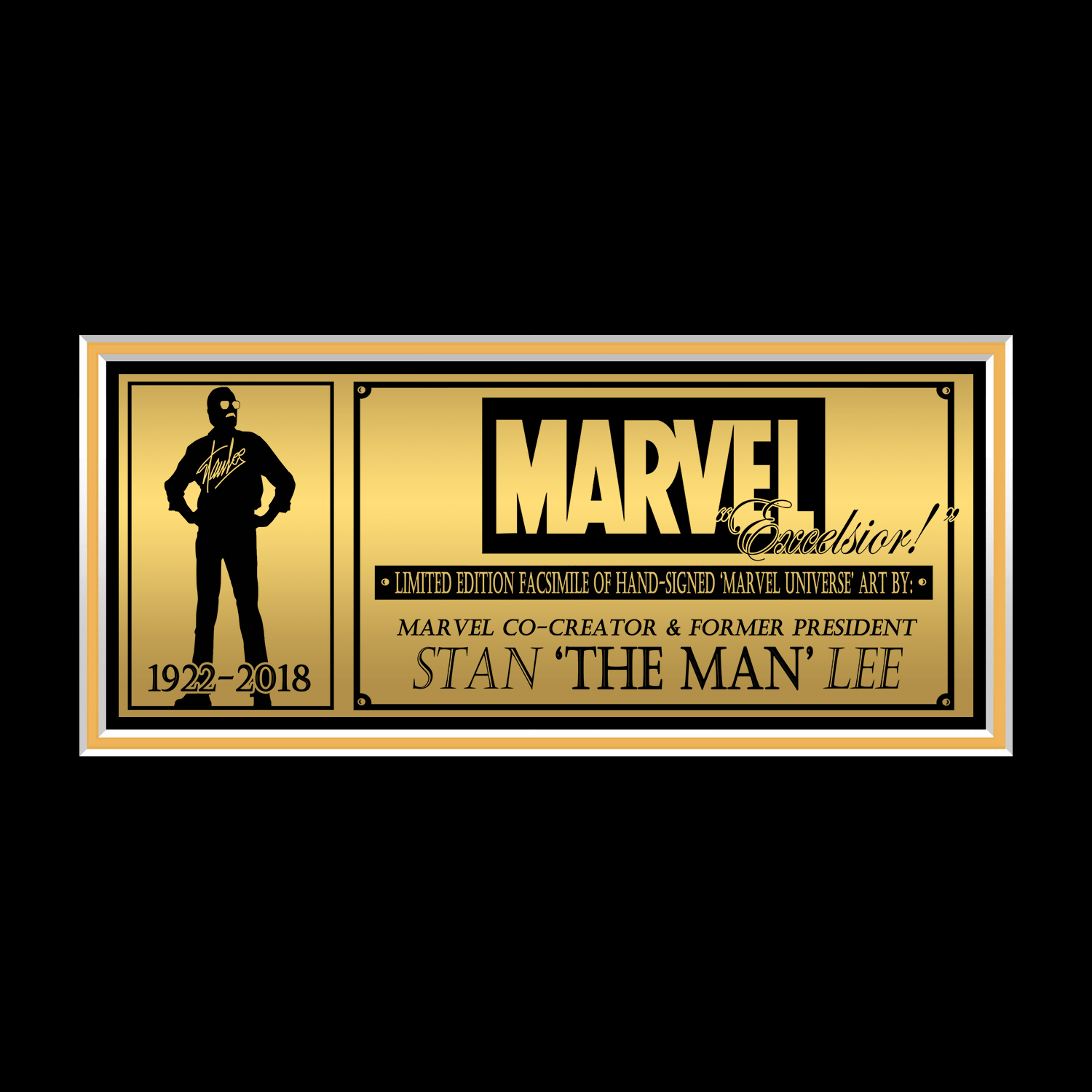 Stan Lee Memorial Mini Poster Limited Signature Edition Custom Frame ...