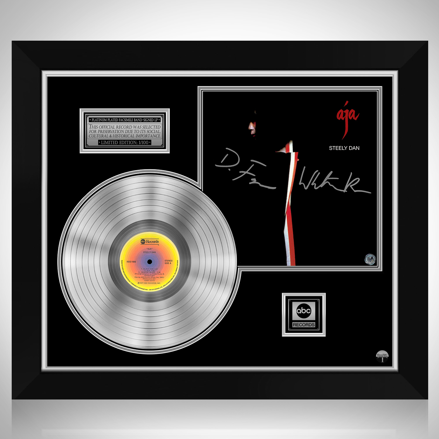 Steely Dan - Aja Platinum LP Limited Signature Edition Custom Frame ...