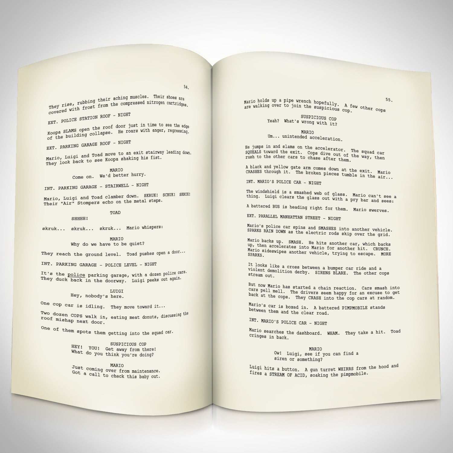 Super Mario Bros. (1993) Script Limited Signature Edition | RARE-T