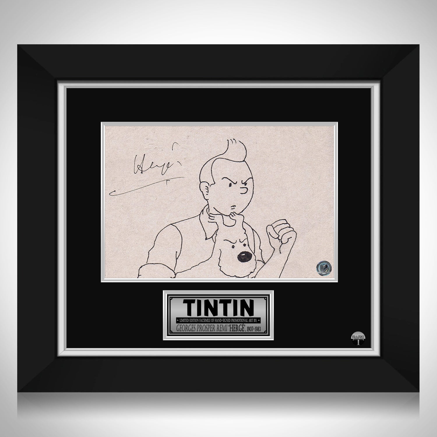 Tintin - Hergé Promotional Art Limited Signature Edition Custom Frame ...