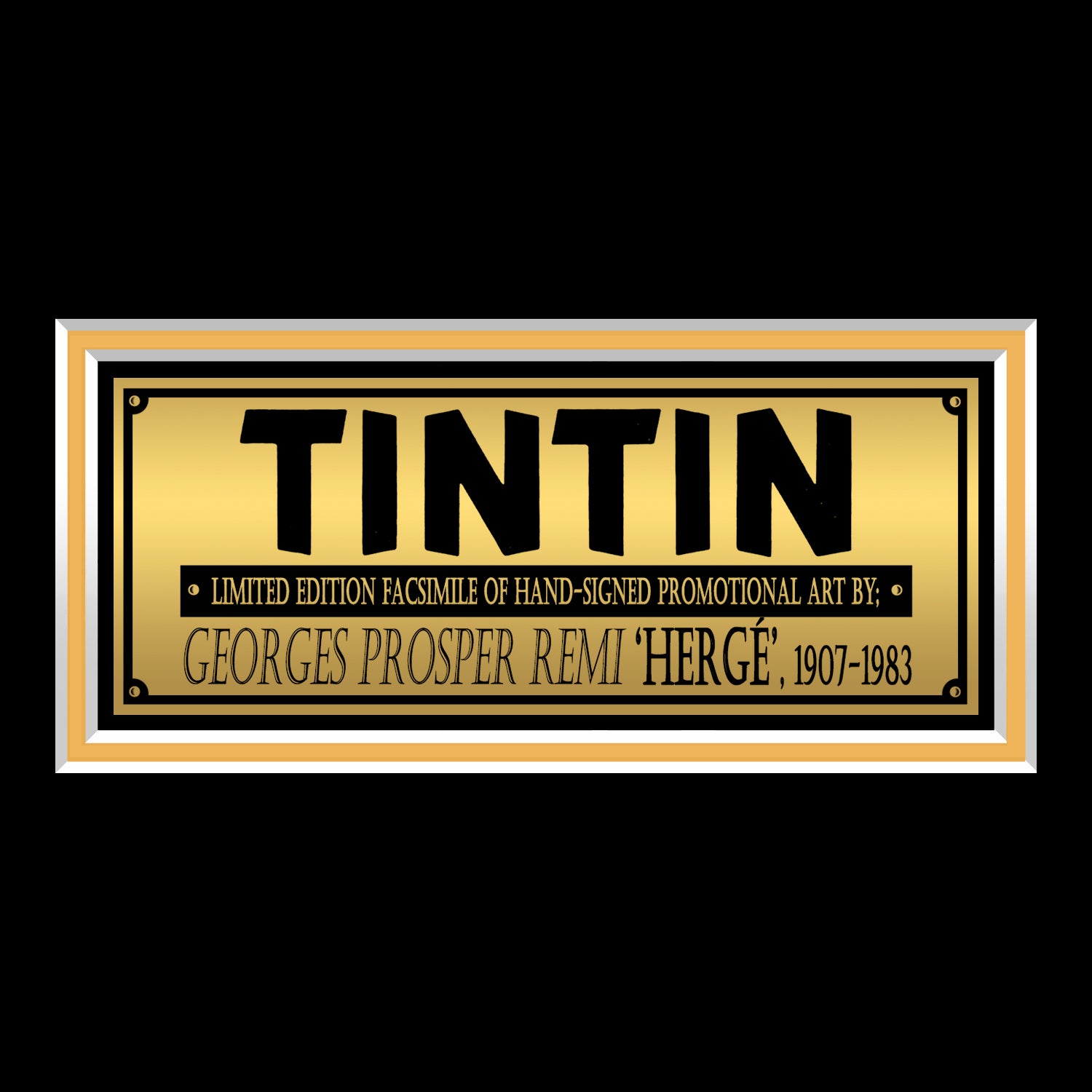Tintin - Hergé Promotional Art Limited Signature Edition Custom Frame ...