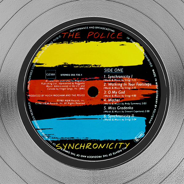 The Police - Synchronicity Platinum LP Limited Signature Edition Custom ...