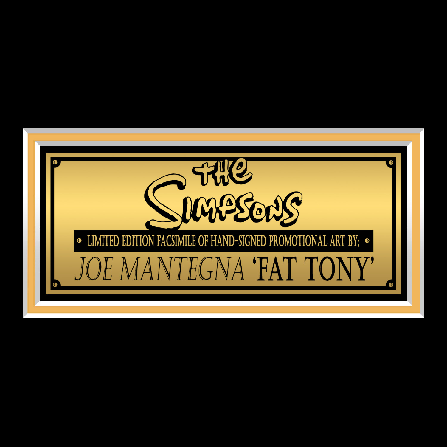 The Simpsons - Fat Tony Photo Limited Signature Edition Custom Frame ...