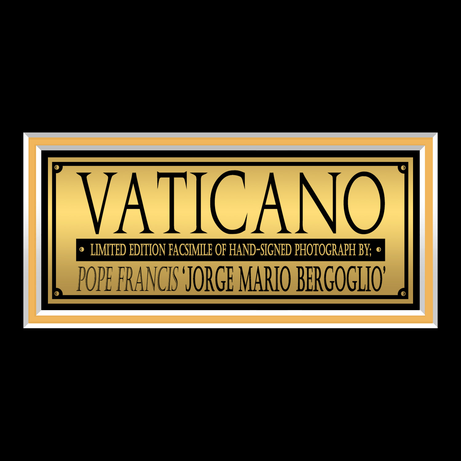 Pope Francis Memorial Photo Limited Signature Edition Custom Frame | RARE-T