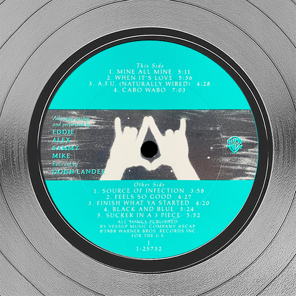 Van Halen - OU812 Platinum LP Limited Signature Edition Custom Frame ...