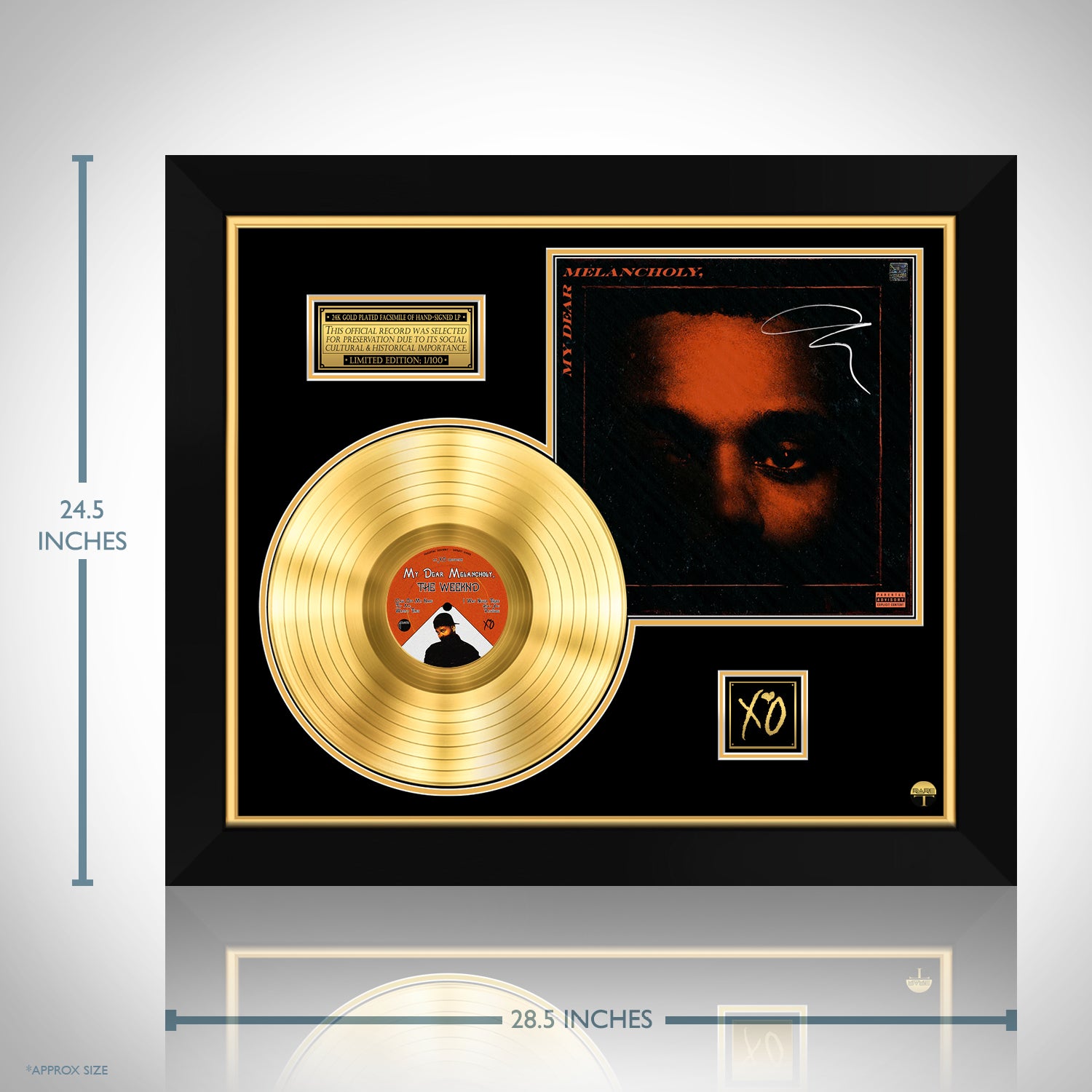 The Weeknd My Dear Melancholy Gold LP Limited Signature Edition Custom ...