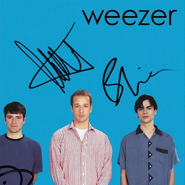 Weezer - The Blue Album Platinum LP Limited Signature Edition Custom ...