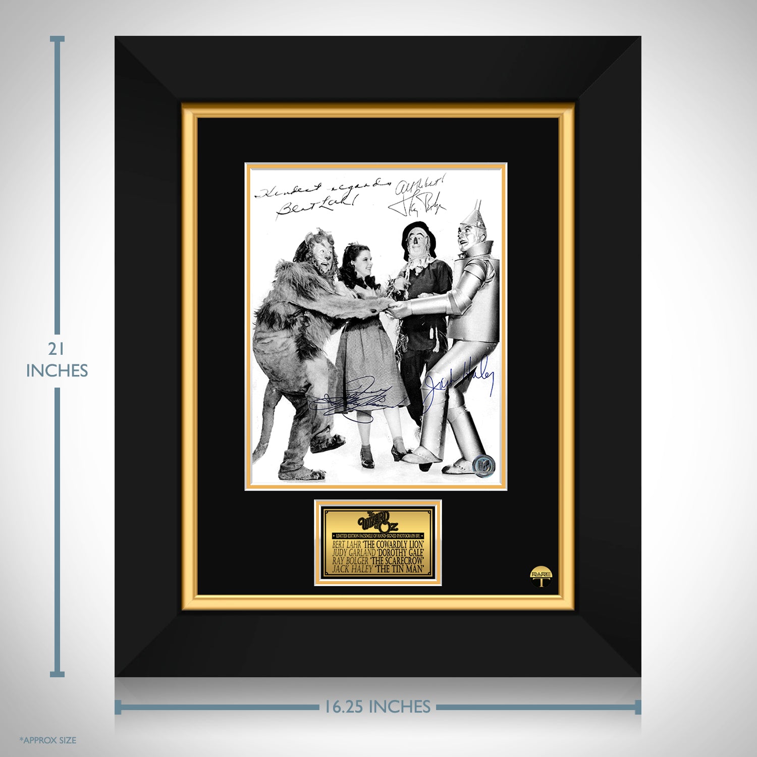 The Wizard of Oz 1939 Photo Limited Signature Edition Custom Frame | RARE-T
