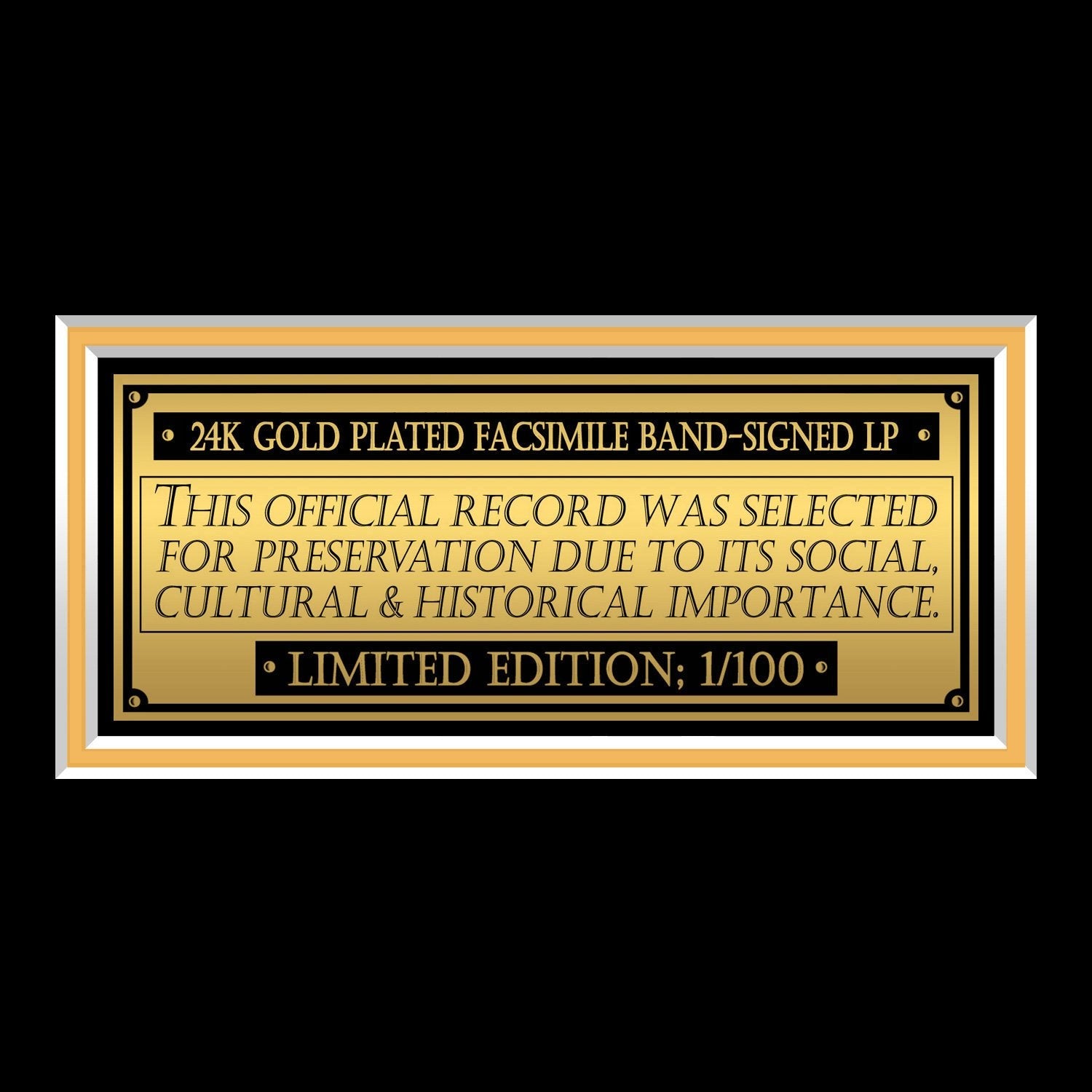 Creed - My Own Prison Gold LP Limited Signature Edition Custom Frame ...
