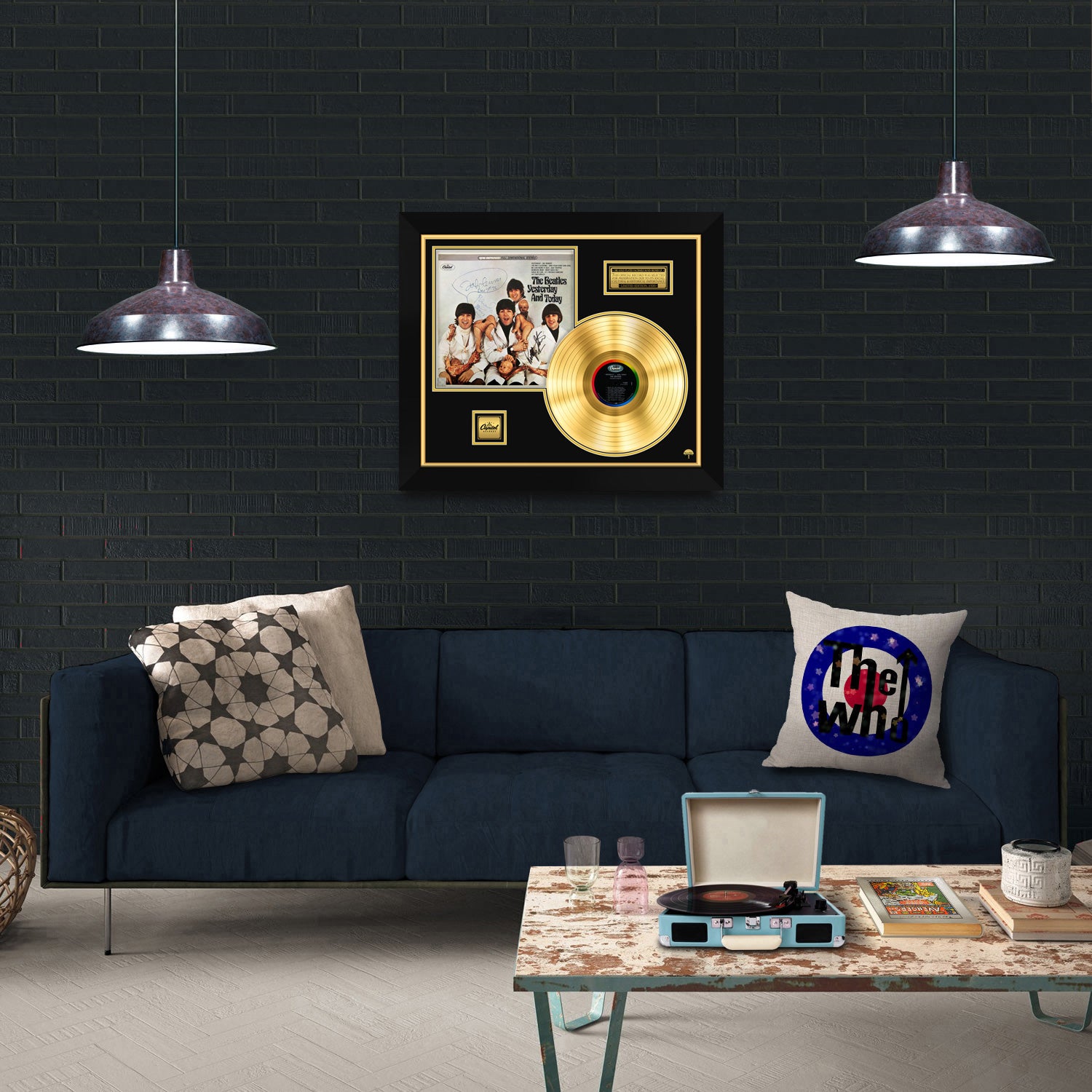 The Beatles Butcher Gold LP Limited Signature Edition Custom Frame | RARE-T
