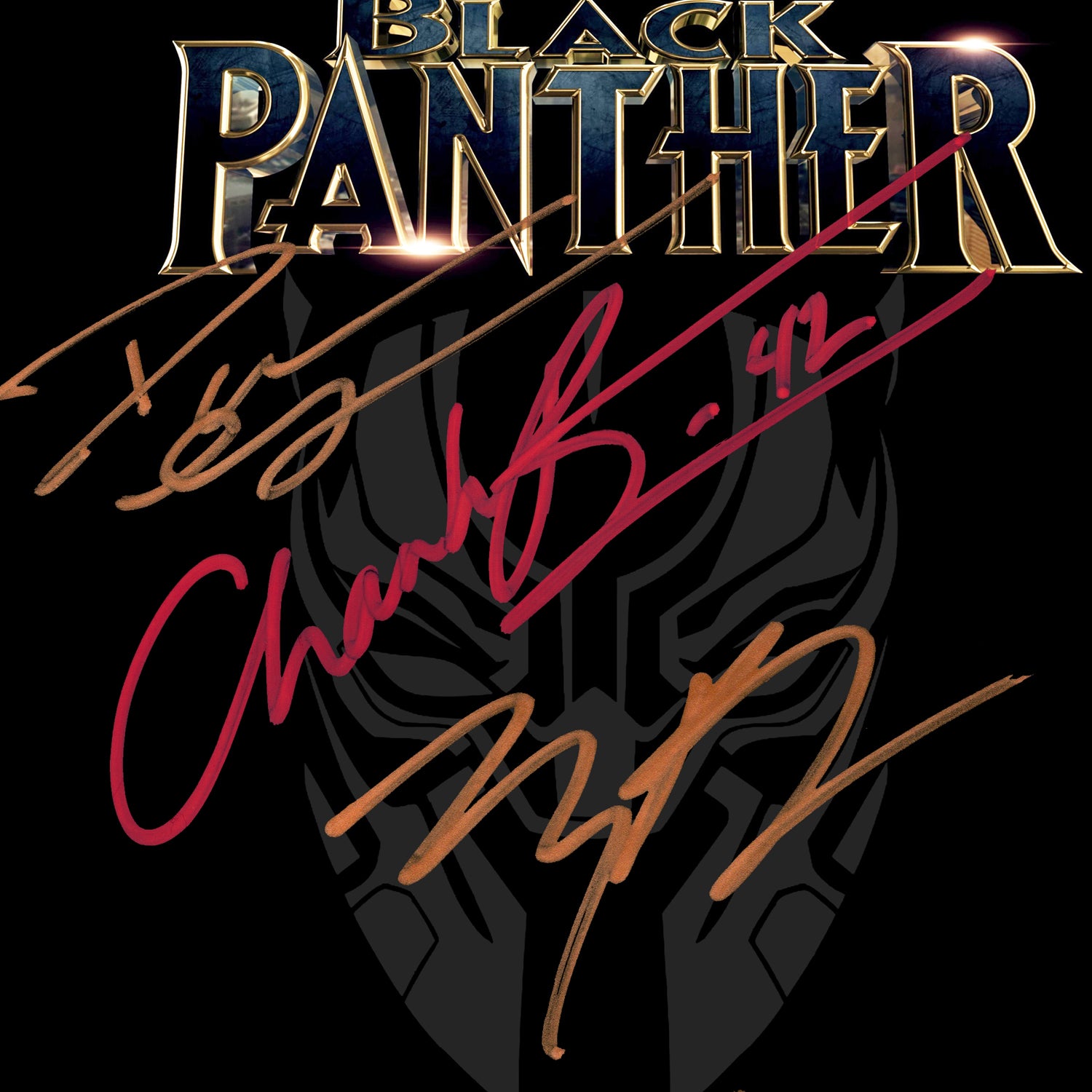 Black Panther Script Limited Signature Edition Custom Frame | RARE-T