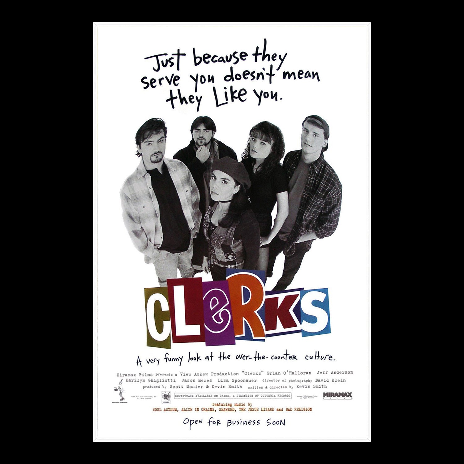 Clerks Movie Script Limited Signature Edition Custom Frame | RARE-T