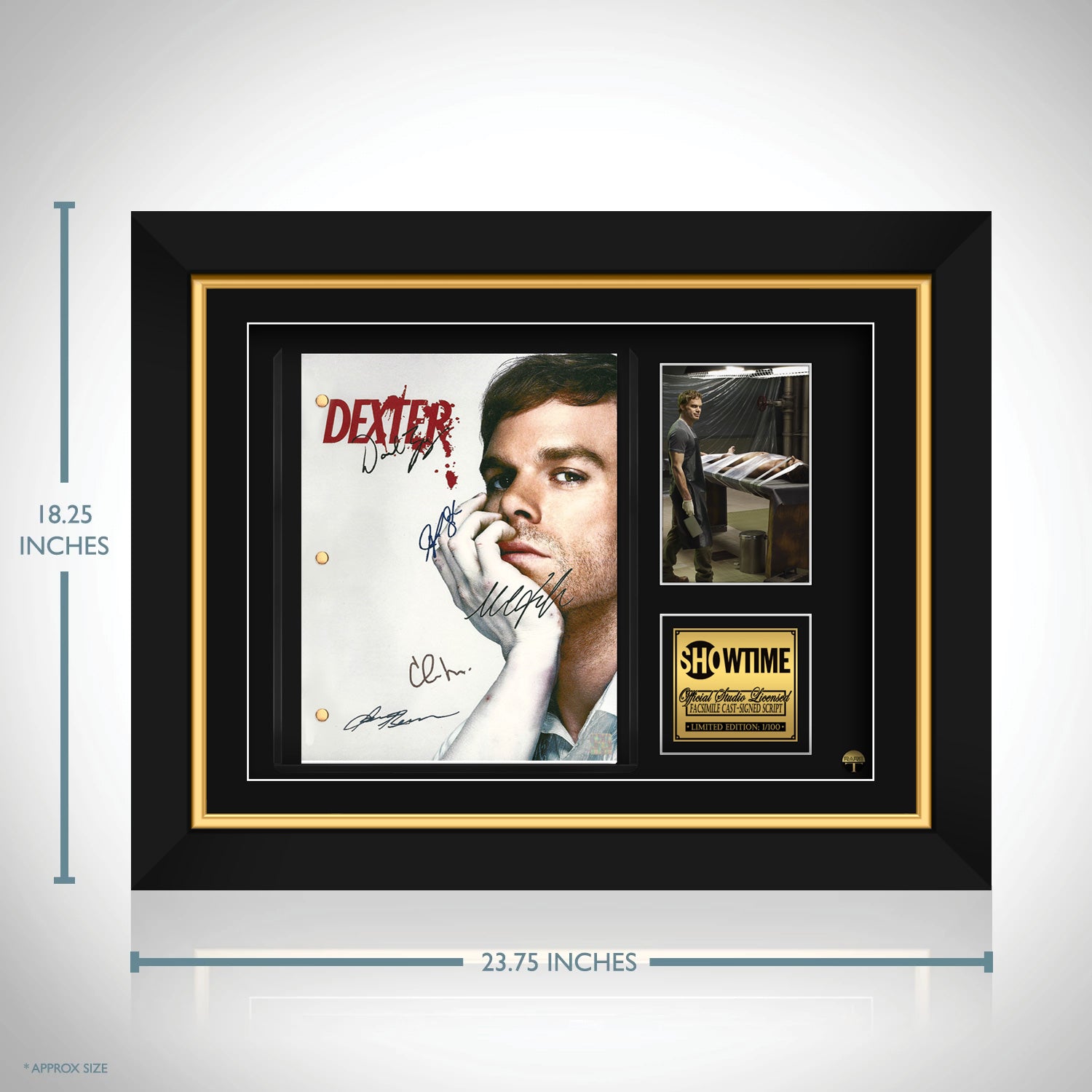 Dexter TV Show Script Limited Signature Edition Custom Frame | RARE-T