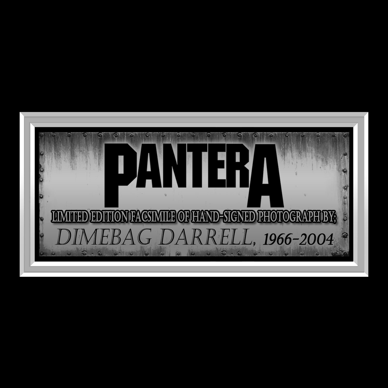 Pantera Dimebag Darrell Memorial Photo Limited Signature Edition Custom ...