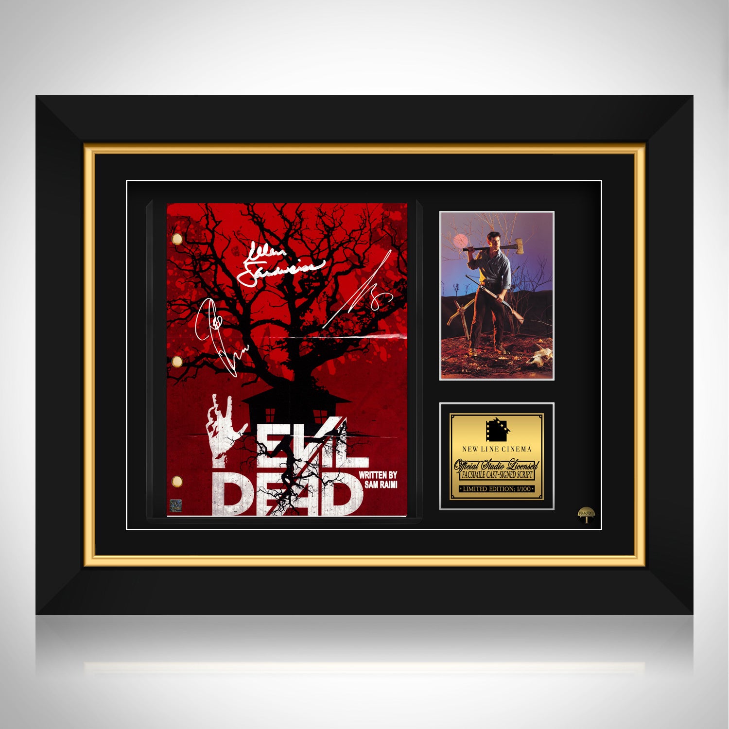 The Evil Dead Script Limited Signature Edition Custom Frame | RARE-T