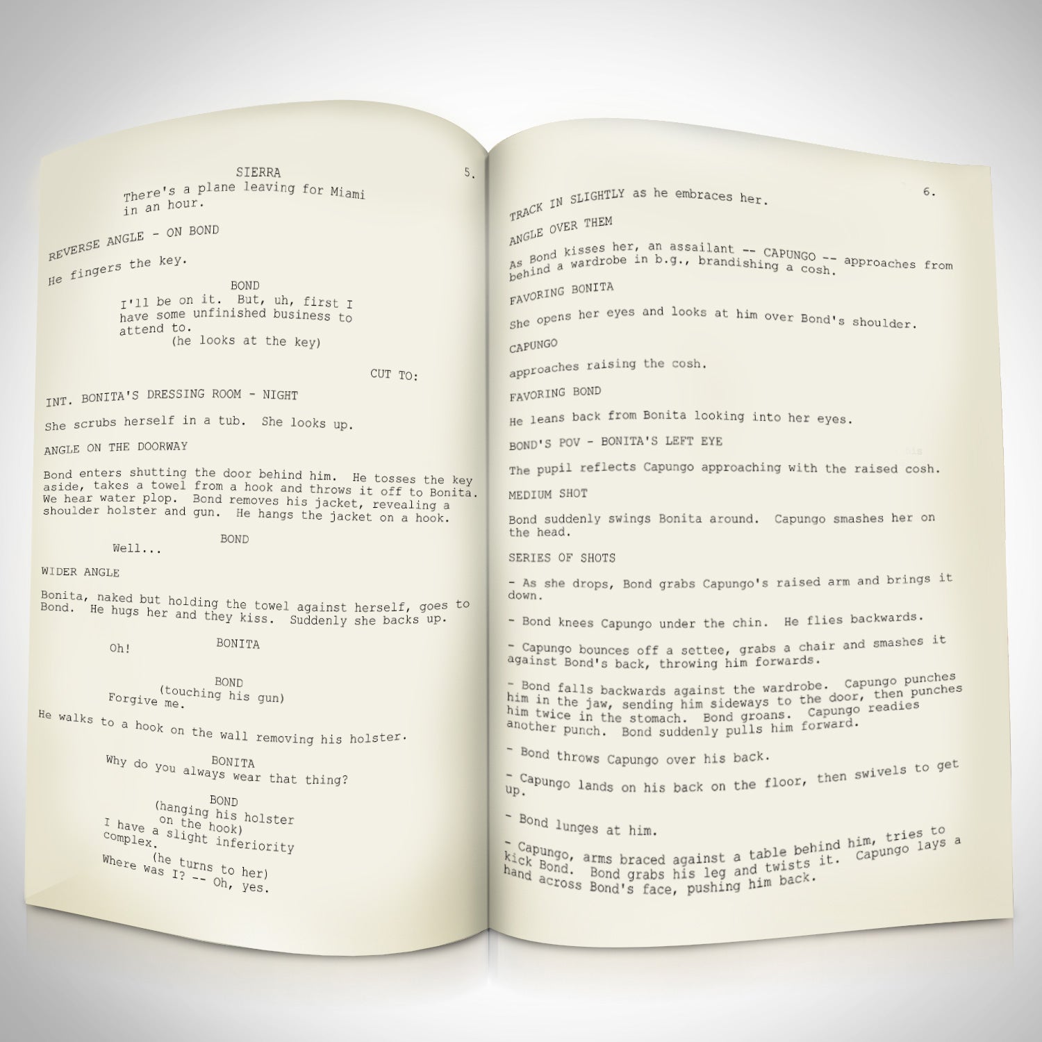 James Bond Goldfinger Script Limited Signature Edition Custom Frame ...