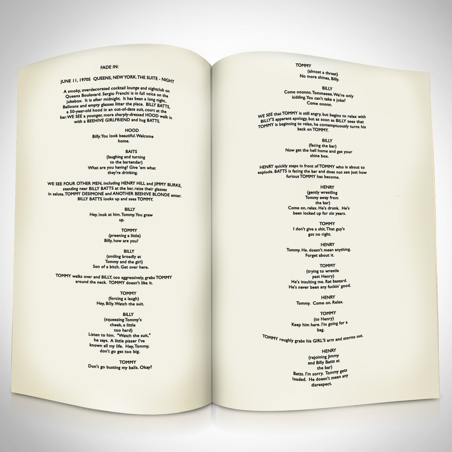 Goodfellas Script (Characters Cover) Limited Signature Edition Custom ...