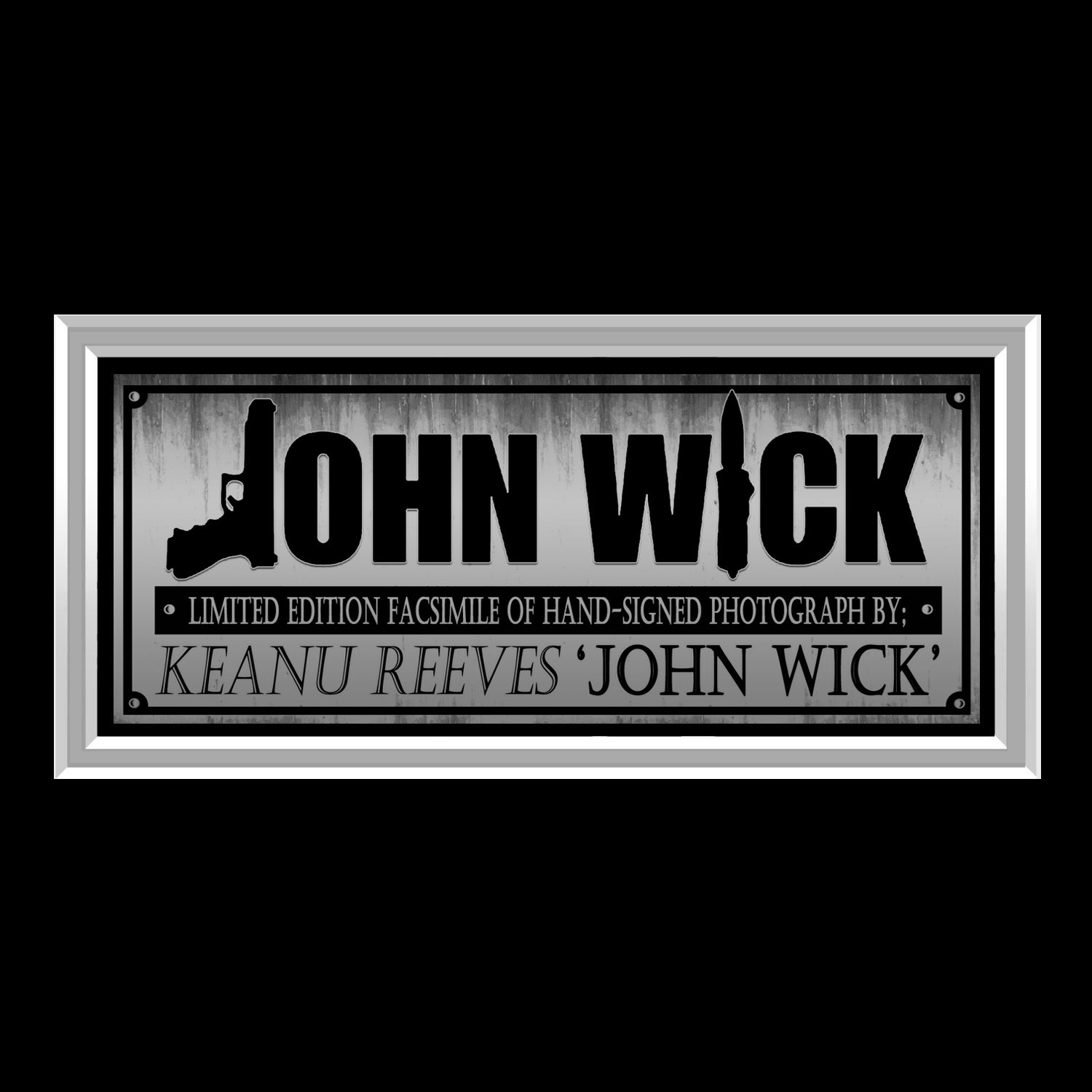 John Wick Promotional Photo Limited Signature Edition Custom Frame | RARE-T