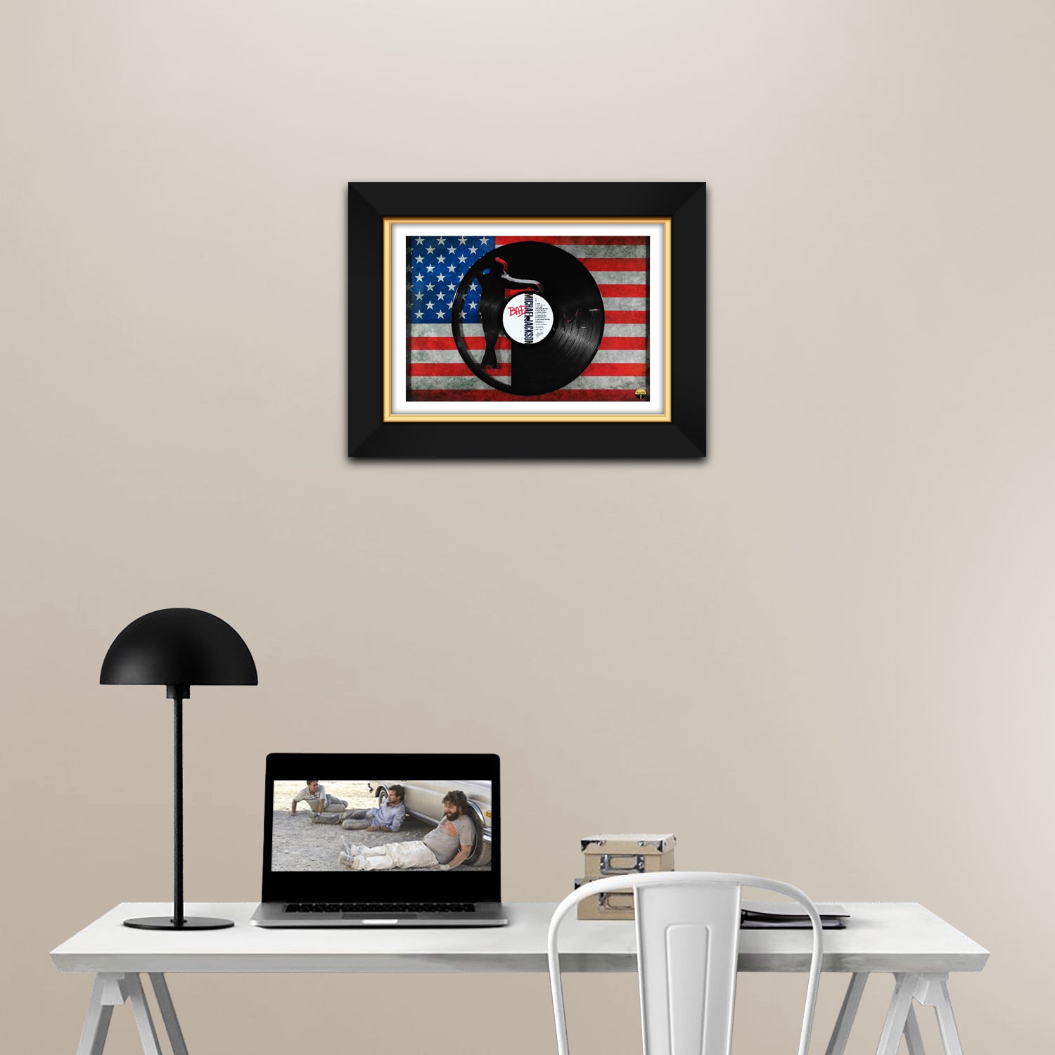 Michael Jackson BAD Limited Edition Laser Cut Black Vinyl Lp Custom ...