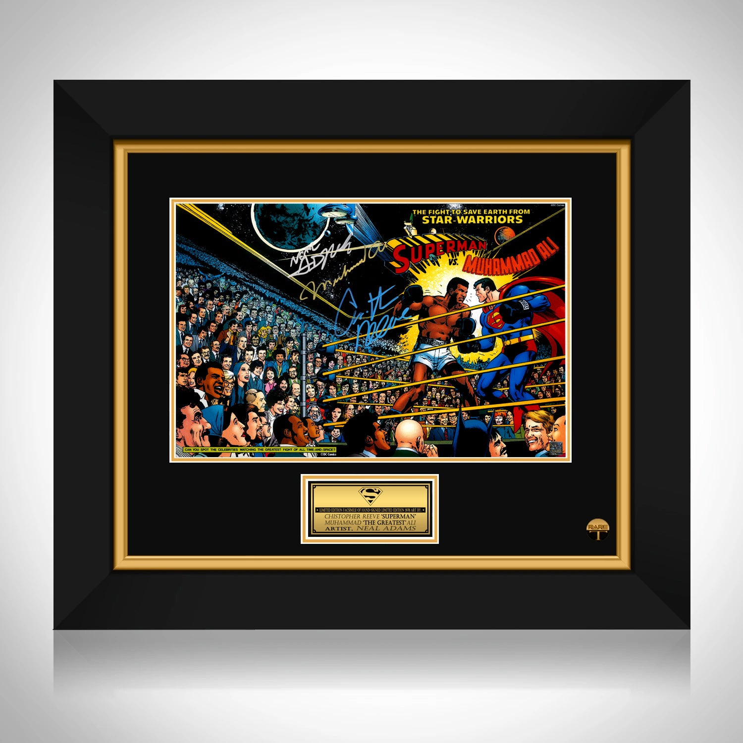 Superman Vs Ali Photo Limited Signature Edition Custom Frame | RARE-T