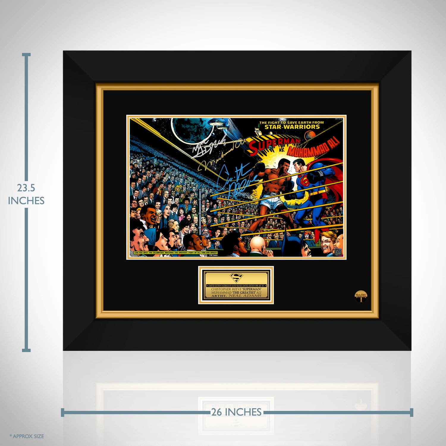 Superman Vs Ali Photo Limited Signature Edition Custom Frame | RARE-T