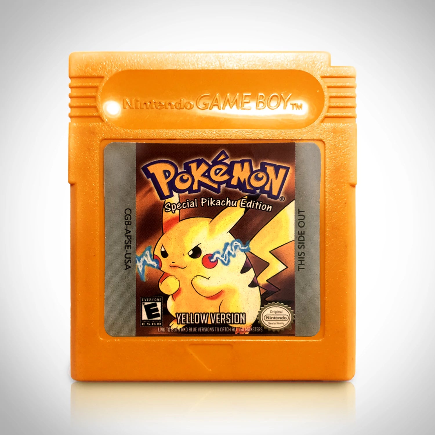 Pokemon 1996 Yellow Version Ken Sugimori - Nintendo Game Boy Cartridge ...