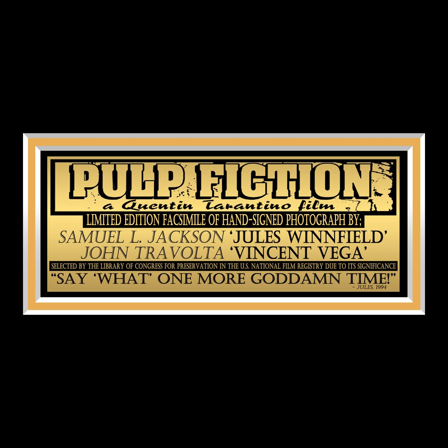 Pulp Fiction Jules & Vincent Photo with Drivers License Limited ...