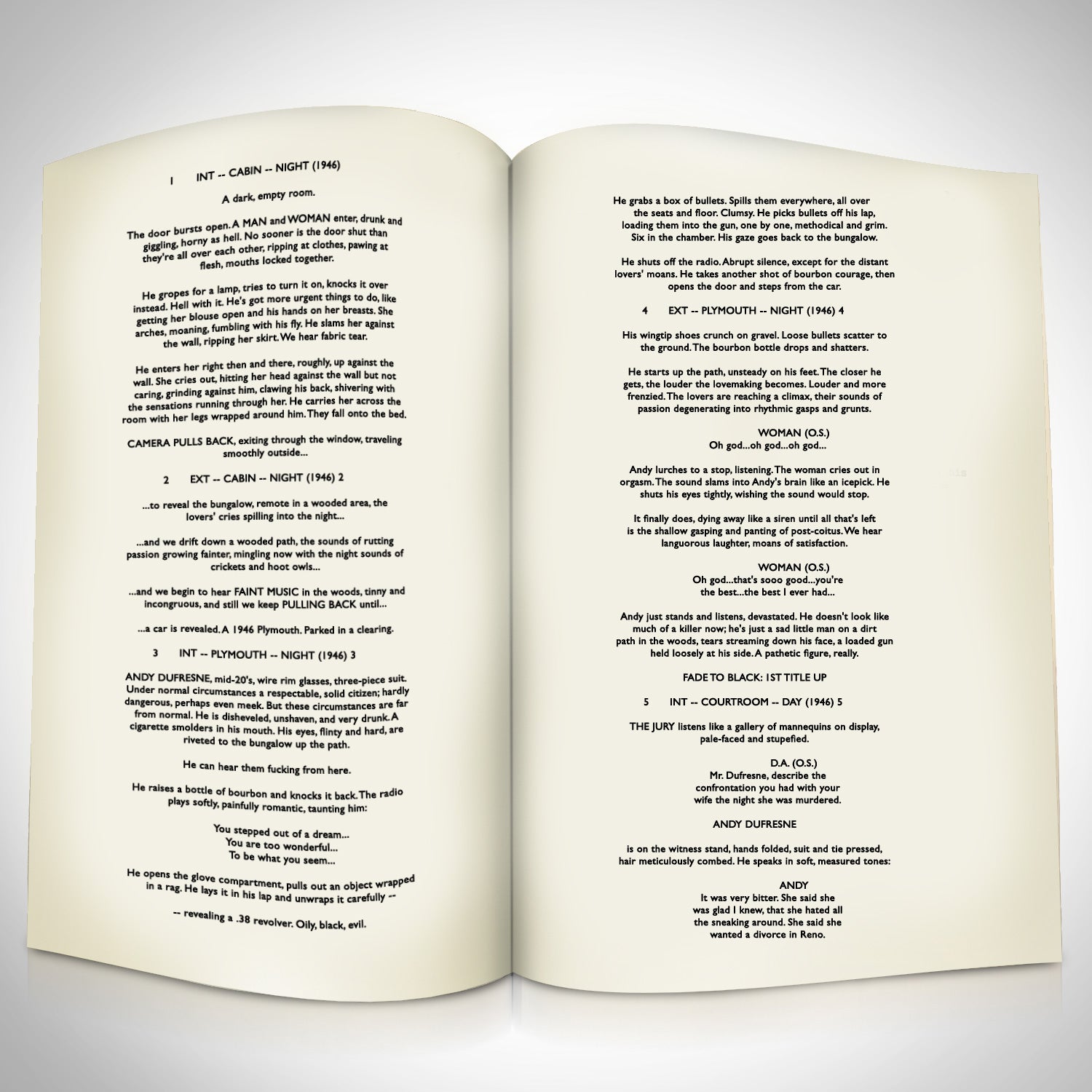 The Shawshank Redemption Movie Script Limited Signature Edition Custom ...